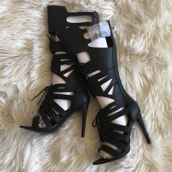Missguided | Shoes | Misguided Knee High Cut Out Boot | Poshmark